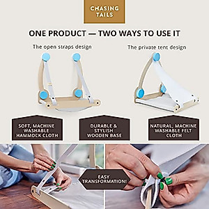 Chasing Tails Cat Window Perch for Indoor Cats - Window Cat Perch, Window Perch for Cats Inside Window Cat Bed, Suction Cup Cat Bed Window, Cat Hammock for Window, Cat Window Seat, Cat Window Hammock