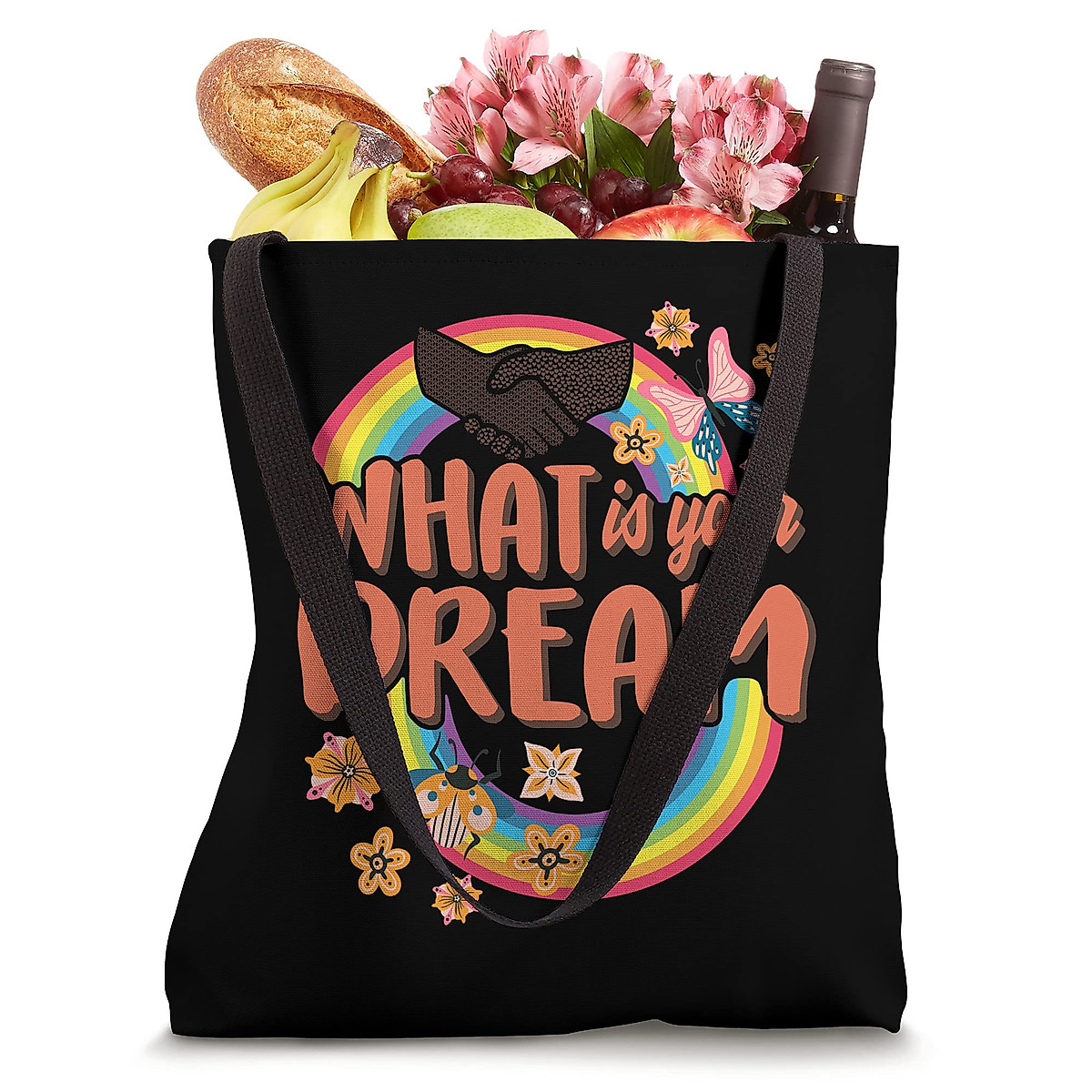 Martin Luther King MLK Day What Is Your Dream Black Month Tote Bag