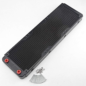 BXQINLENX 18 Pipe Aluminum Heat Exchanger Radiator for PC CPU CO2 Laser Water Cool System Computer 360mm(B)