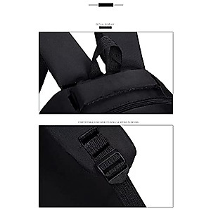 LUNAEM Travel Laptop Backpack for School Computer Bookbag for Men Women College Students Fits 15.6 Inch Laptop (White 1)