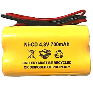 BL93NC487 BL93NC484 BAA-48R DAA700MAH4.8V 4-TD-800AA-HP NIC0186 E-XP2RBW ANIC1117 Unitech AA500MAH SIMKAR 6600012 OSA126 Lithonia ELB-CS05 Simkar SLED BAT ELNICD-48-700 4.8v 700mah Ni-Cd Battery