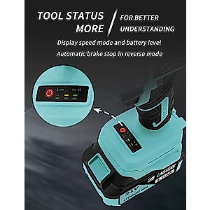 Cordless Impact Wrench,1/2 Impact Gun，850NM(627ft·lbs) High Torque 2200 RPM,Brushless Motor，with a 10C 4.0Ah Li-Ion Battery and Fast Charger，Suitable for family cars，Construction work on site