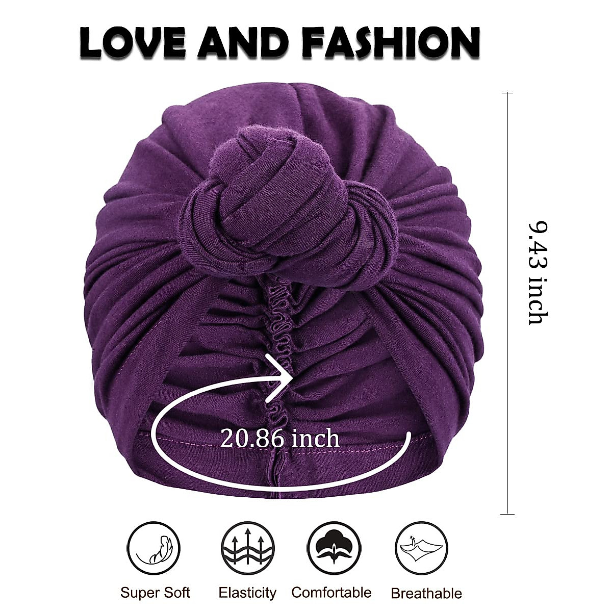 Women Turban,Beanie Hats,Indian Hats Head Wraps,African Turban Knot Pre-Tied Bonnet Beanie Cap for Women