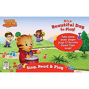 Daniel Tiger It's A Beautiful Day to Play - Children's Deluxe Music Player Board Book: Includes Detachable Toy Portable Musical Sound Machine