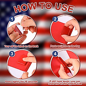 Frienda Flag Weights 8 Pieces Flag Tangling Prevention Weight Anti Tangle Hanging Flag Weights Mounted Accessory,Easily Applied and Attached Weights Remain Your Flags untangle