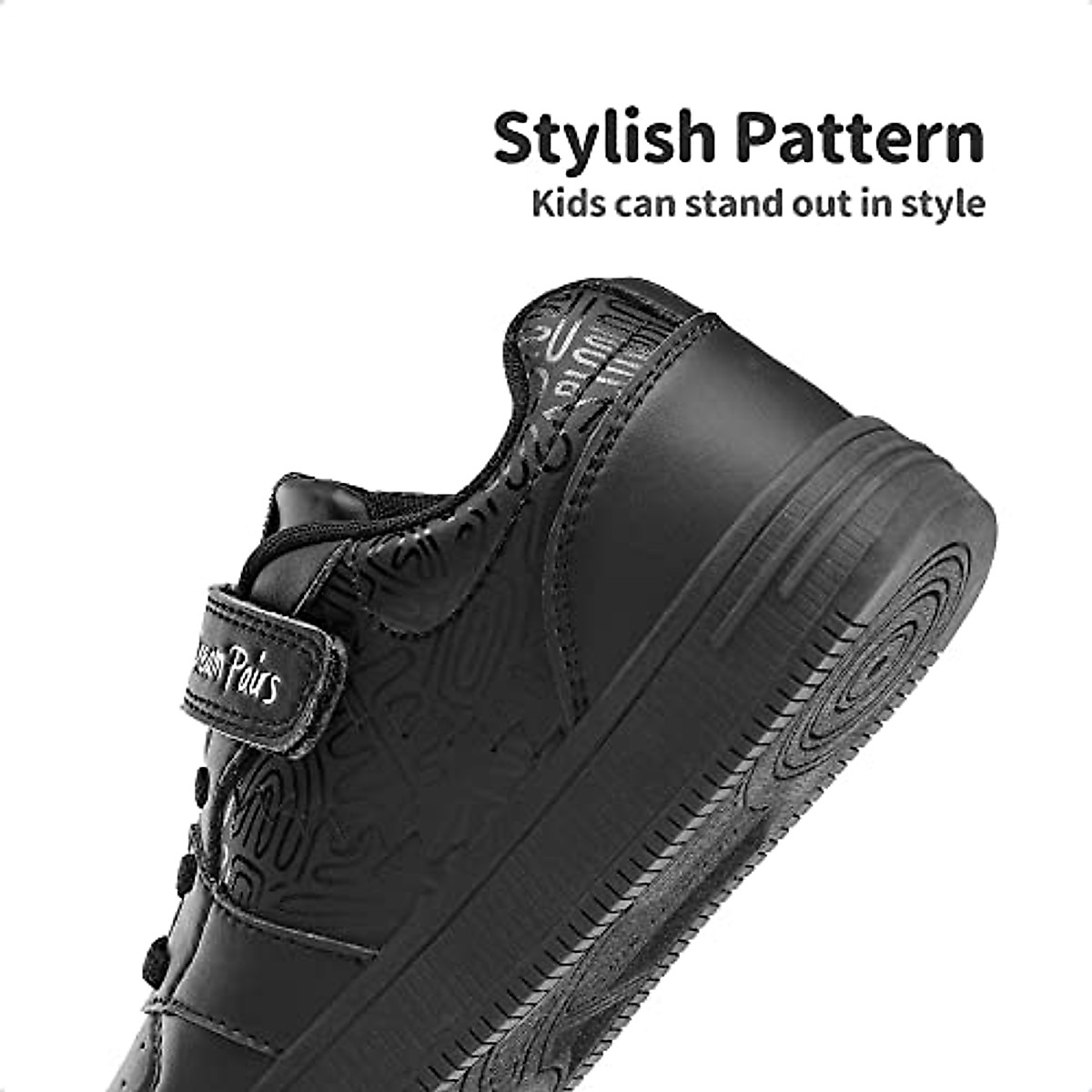 DREAM PAIRS Boys Girls Toddler Sneakers Kids Casual Lightweight Tennis Walking Shoes Black Size 2 Little Kid SDFS2211K