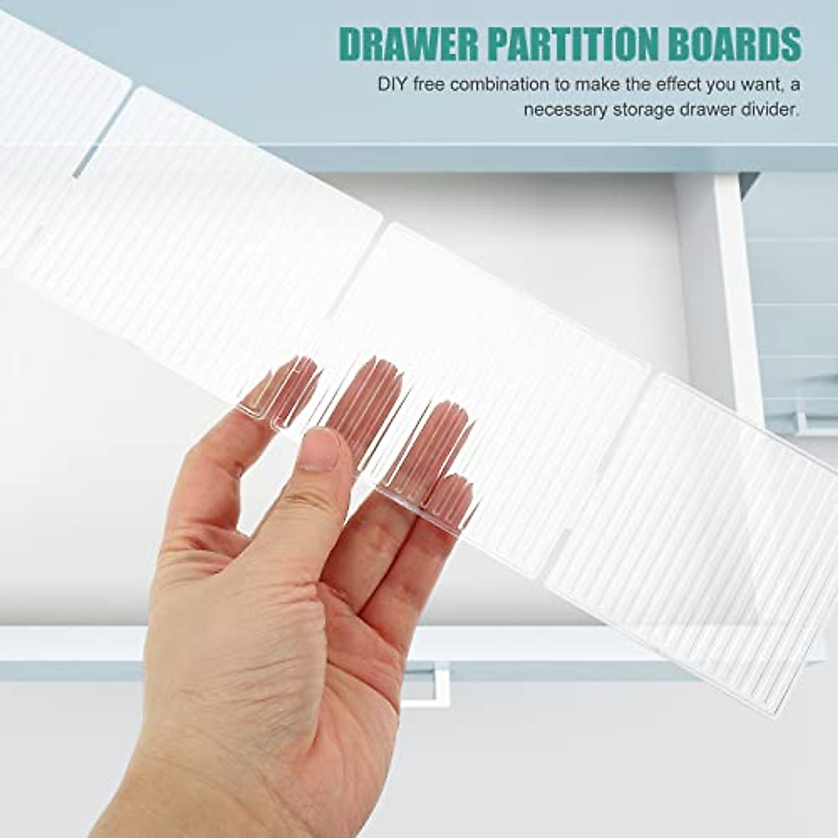 Alipis Grid Drawer Divider 2 Sets Drawer Dividers Organizer Drawer Separators Dresser Drawer Divider Sock Underwear Dividers for Bedroom Closet Clothing Office Kitchen