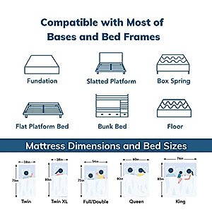 Twin XL Mattress, 8 inch Cooling-Gel Memory Foam Mattress in a Box, Fiberglass Free Breathable Bed Mattress for Cooler Sleep Supportive&Pressure Relief, Medium Firm CertiPUR-US Certified (Twin XL)