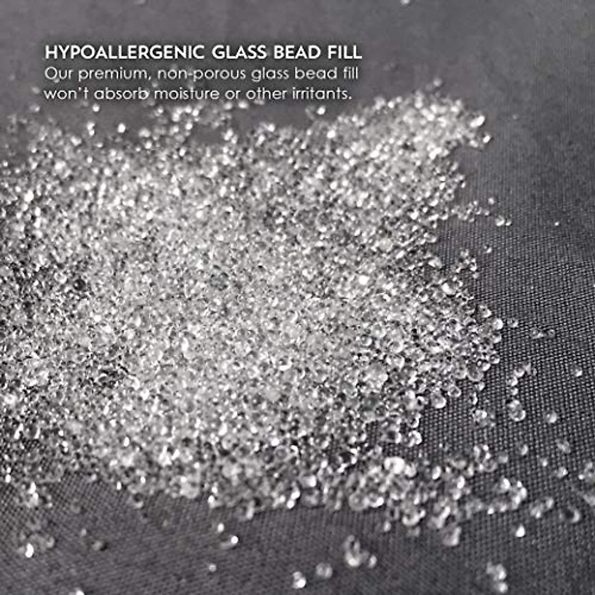 PureCare Zensory 20 lb. Weighted Blanket, Hypoallergenic Glass Beads & Mini Pocket Construction, 48" X 72" (PCZWB20)