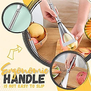 Stainless Steel Fruit Carving Knife,Antislip Engraving Blades Kitchen Accessories,Triangular Shape Vegetable Knife Slicer,DIY Food Carving Mold for Home Kitchen