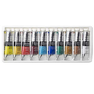 Winsor & Newton Artisan Water Mixable Oil Color Paint Set, 1.25-oz (37ml) Tubes, Set of 10