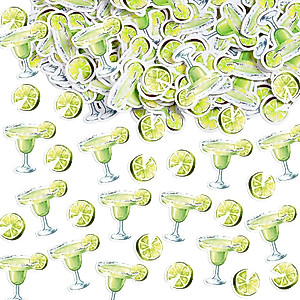 Humyoun 330 Pcs Margarita Glasses Confetti Margarita Party Decorations Margs and Matrimony Bachelorette Decor Margarita Table Confetti Decor for Mexican Day Bridal Shower Tropical Party