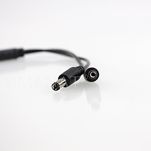 SIM&NAT 1 Female to 2 Male 5.5mm x 2.1mm DC Power Supply Splitter Cord, Y Splitter Adapter Wire, Y-Cable for Security CCTV Parking Camera, LED Strip Light, Pack of 2
