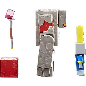 Minecraft Dungeons 3.25" Figures 2-Pk Battle Figures, Great for Playing, Trading, and Collecting, Action and Battle Toy for Boys and Girls Age 6 and Older