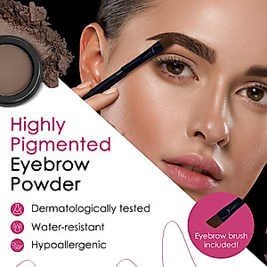 Marie-José & Co Medium Brown Eyebrow Powder - Perfect eyebrows, powder smooth!