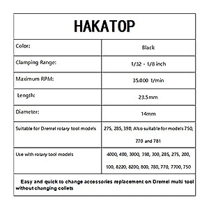 2Pcs Multi Quick Change Keyless Chuck Replacement for Dremel 4486 Rotary Tools 3000 4000 7700 8200