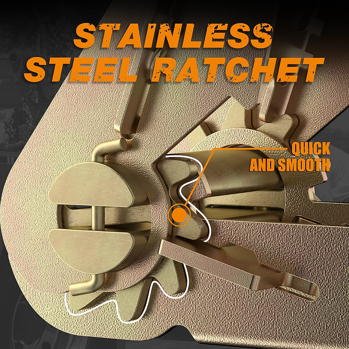 Autofonder Ratchet Tie Down Strap - 4 Pack 2" x 27' Heavy Duty Ratchet Straps with Aluminum Handle, Cargo Straps for Moving Appliances, Lawn Equipment, Motorcycle in a Truck