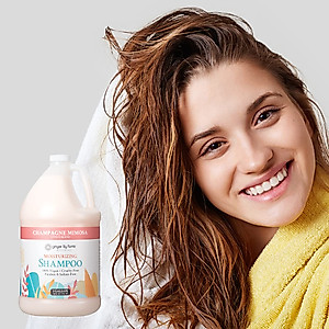 Ginger Lily Farms Botanicals Moisturizing Shampoo for All Hair Types, Champagne Mimosa, 100% Vegan & Cruelty-Free, Citrus Blend Scent, 1 Gallon (128 fl oz) Refill