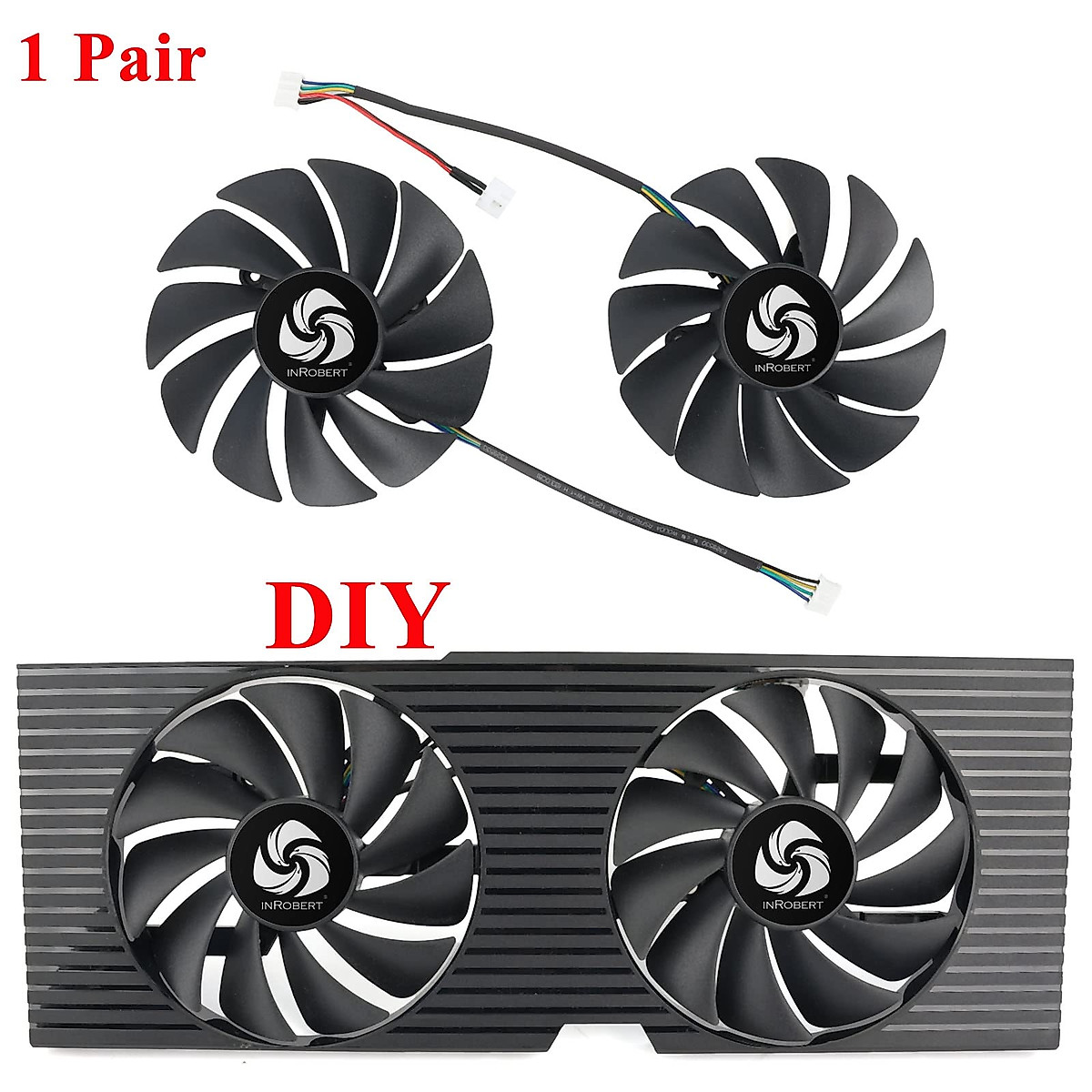 DIY PLA09215B12H GPU Cooling Fan for OEM Dell Nvidia RTX 3070 3080 3090 Graphics Card Cooler
