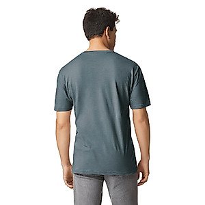 Gildan Adult Softstyle Cotton T-Shirt, Style G64000, Multipack, Dark Heather (2-Pack), X-Large