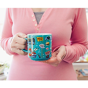 Silver Buffalo SpongeBob SquarePants Bikini Bottom Ceramic Mug | Coffee Cup For Espresso, Tea, Cocoa | Holds 13 Ounces