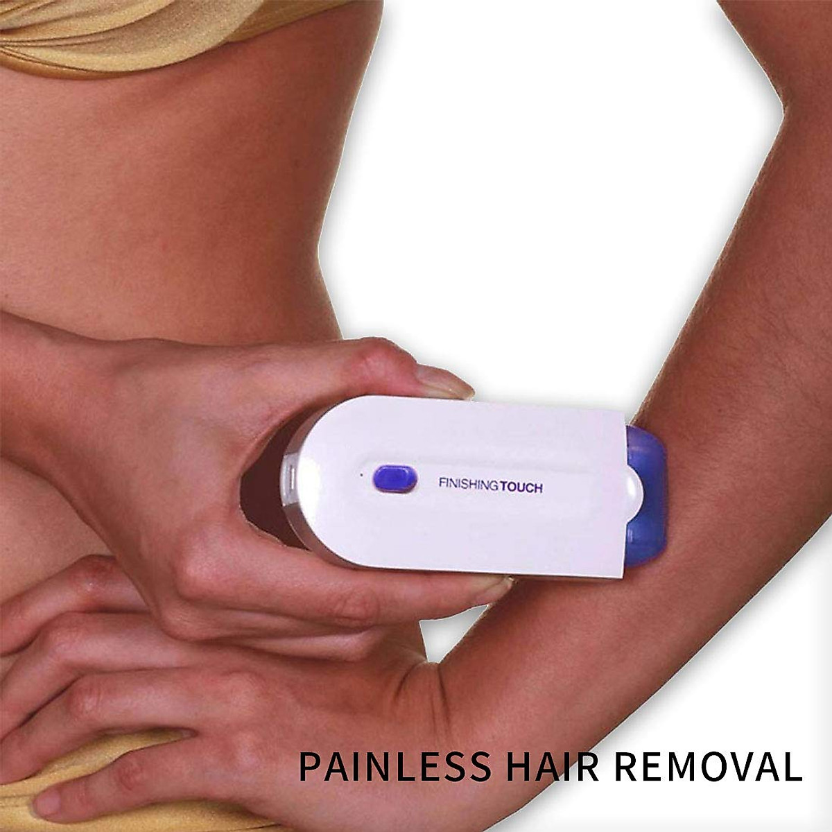 5.9x3.3x1 inch Female epilator, rechargeable lady electric shaver for arms, armpits, bikini line, legs, back(Purple+white)