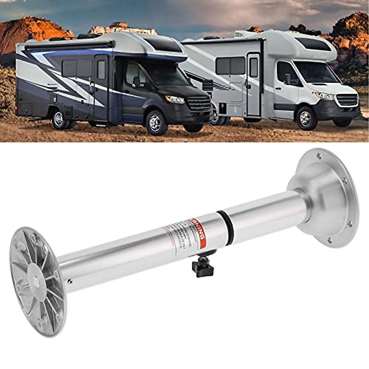 Emoshayoga Telescopic Pedestal, Telescopic 22‑28in Table Pedestal Kit Save Space with City for Motorhomes for Marine Yachts for Station Wagons Motorhomes