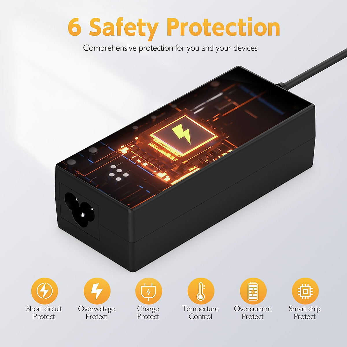 65W Laptop Charger for Toshiba Satellite C55 C55D C655 C855 C855D L55 L745 L655 L755 P755 S55 S55T A105 A215 A505 A665; PA3822U-1ACA, PA3917U-1ACA, PA5177U-1ACA, PA5178U-1ACA Power Supply Cord