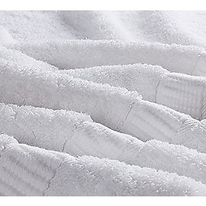 GOLD TEXTILES 120 Pack Premium White Hand Towels 16x30 inches - 100% Ring Spun Cotton Luxury Soft Absorbent & Quick Dry, Large Bathroom Hand Towel Perfect for Hotel, Salon,Gym & Spa (120 White)