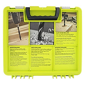 Ryobi A981952QP 195 Piece Drilling and Driving Kit for Wood, Plastic, Metal, and Masonry Work