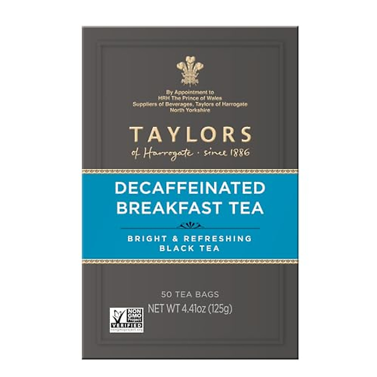 Taylors of Harrogate Decaffeinated Breakfast, 50 Teabags