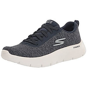 Skechers Women's GO Walk Flex-Dazzling Smile Sneaker, Navy, 6