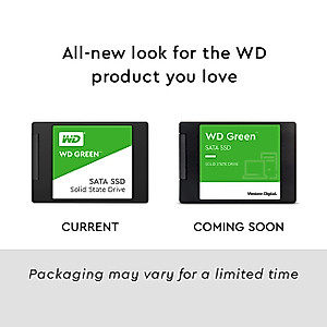 Western Digital 1TB WD Green Internal PC SSD Solid State Drive - SATA III 6 Gb/s, 2.5"/7mm, Up to 550 MB/s - WDS100T2G0A