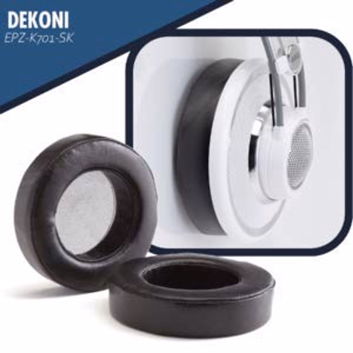 Dekoni Audio Memory Foam Replacement Ear Pads Compatible with AKG K701, K702, K7XX and More (Elite Sheepskin)