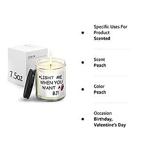 LUCHINM Scented Candles Funny Gifts for Him, Men, Boyfriend, Fiance, Husband，Valentines Day, Christmas, Birthday Gifts for Boyfriend, Husbands, BJ Candle for Men