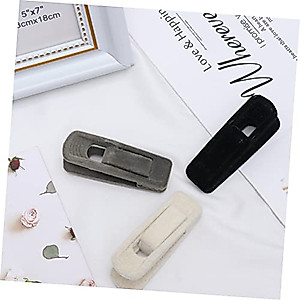 YARNOW Plastic Clothes Hanger Flocked Hangers 30pcs Hanger Clothes Peg Hanger Clips Coat Hanger Trouser Press Clothes Pin