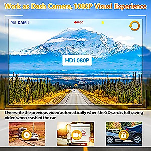 Wireless Backup Camera 7'' Monitor for RV Trailer, Extra Long Range Signal1080P Waterproof Infrared Night Vision Camera Recorder Monitor for Rear View Pickup Truck Motorhome Camper, Xroose CM1