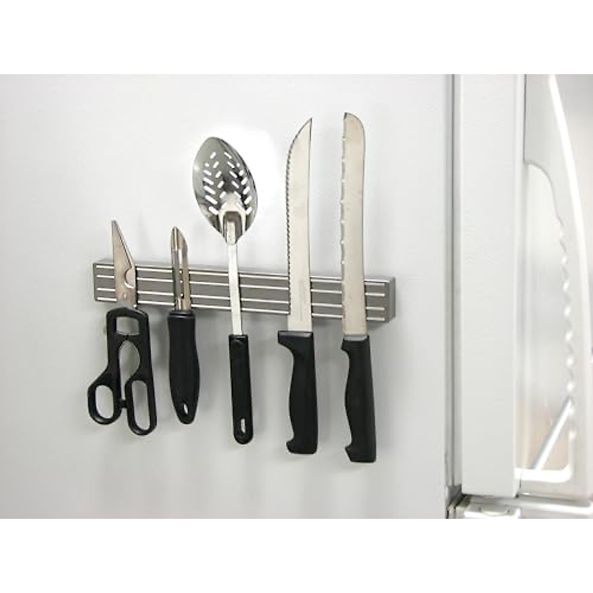 Master Magnetics Magnetic Tool Holder with Magnetic Mount - 12" Wide, 30 lb per inch Pull, Gray, 07576