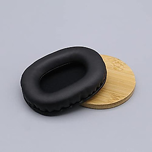 1 Pair Ear Pads Compatible with Creative Sound BlasterX H5 BlasterX H7 H5 H7 Headsets Protein Leather Foam Replacement Comfort Replacement Ear Cushions Black