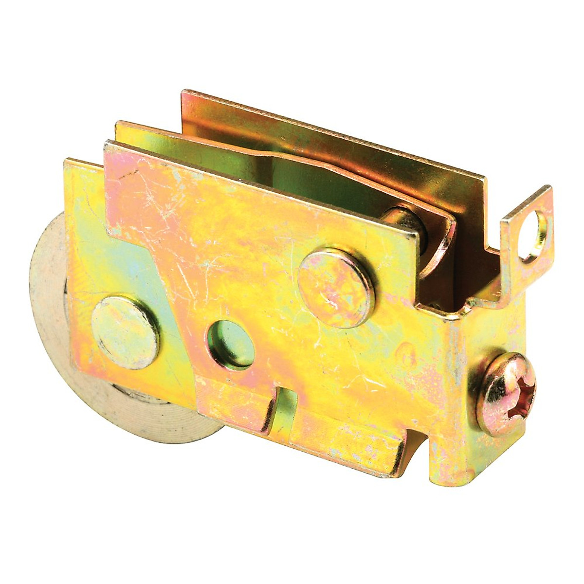 Prime-Line D 1519 Single 1-1/4 In. Steel Ball Bearing Roller, F-Tab Style, Adjustable (Single Pack)