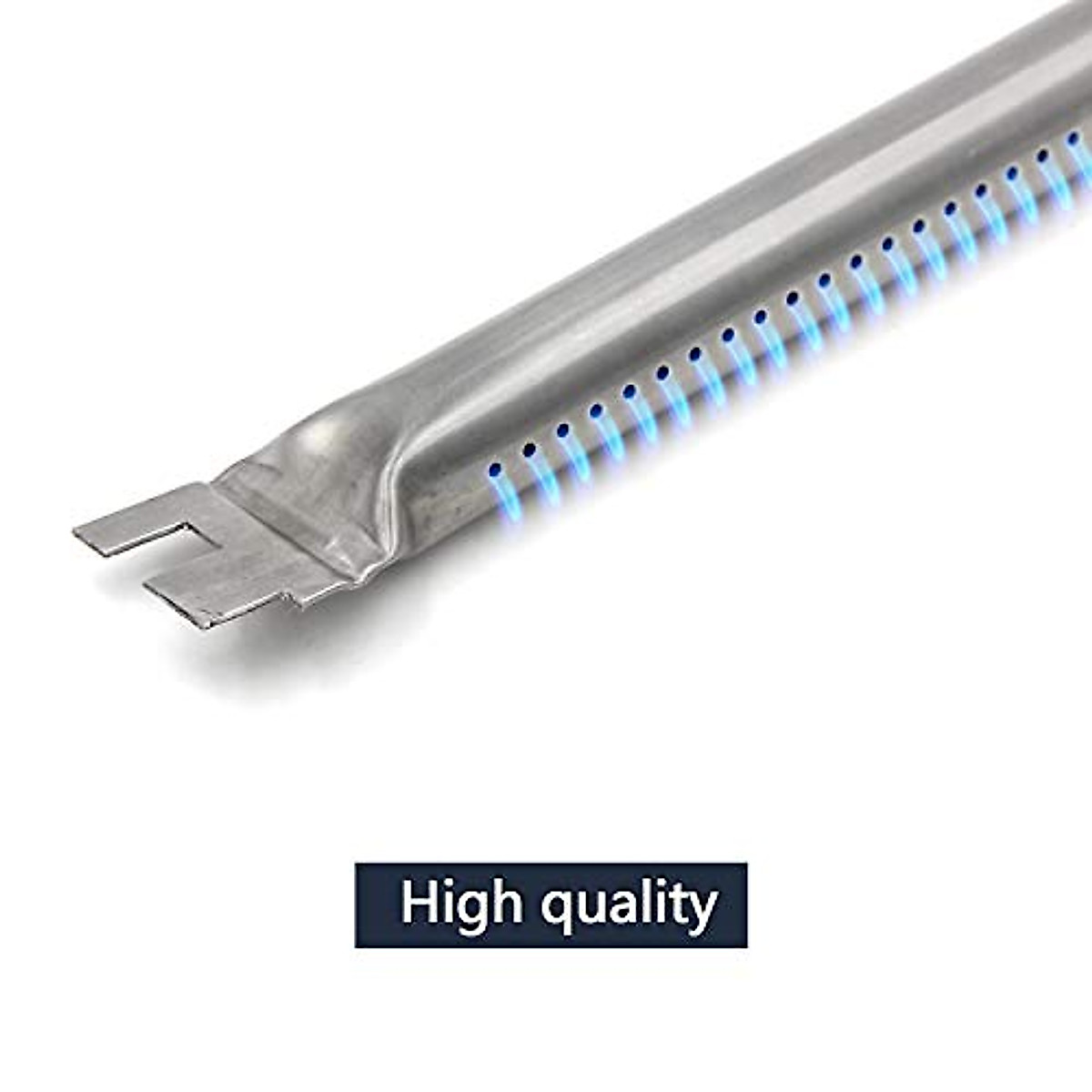 Hongso 17" Gas Grill Burner Tubes, 16 7/8" Heat Plates Replacement for Ducane 5 Burner 30557401, 30557801, 30557501, 30558501, 30400043, 30400042 Gas Grill Models, DUCHD1, 5-Pack, (SBC041, 30500701)