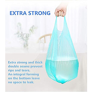 Trash Bags,4 Gallon Handle Tie Small Garbage Bags For Office, Kitchen,Bedroom Waste Bin,Colorful Portable Strong Rubbish Bags,Wastebasket Bags,100 Counts