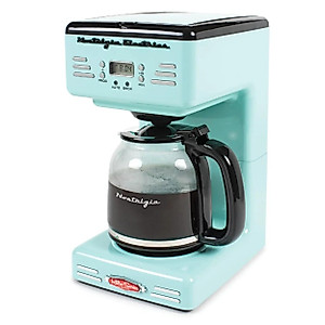 Retro 12-Cup Coffee Maker Drip-proof Programmable LED Display Dry Burning Protection Keep Warm us/United States