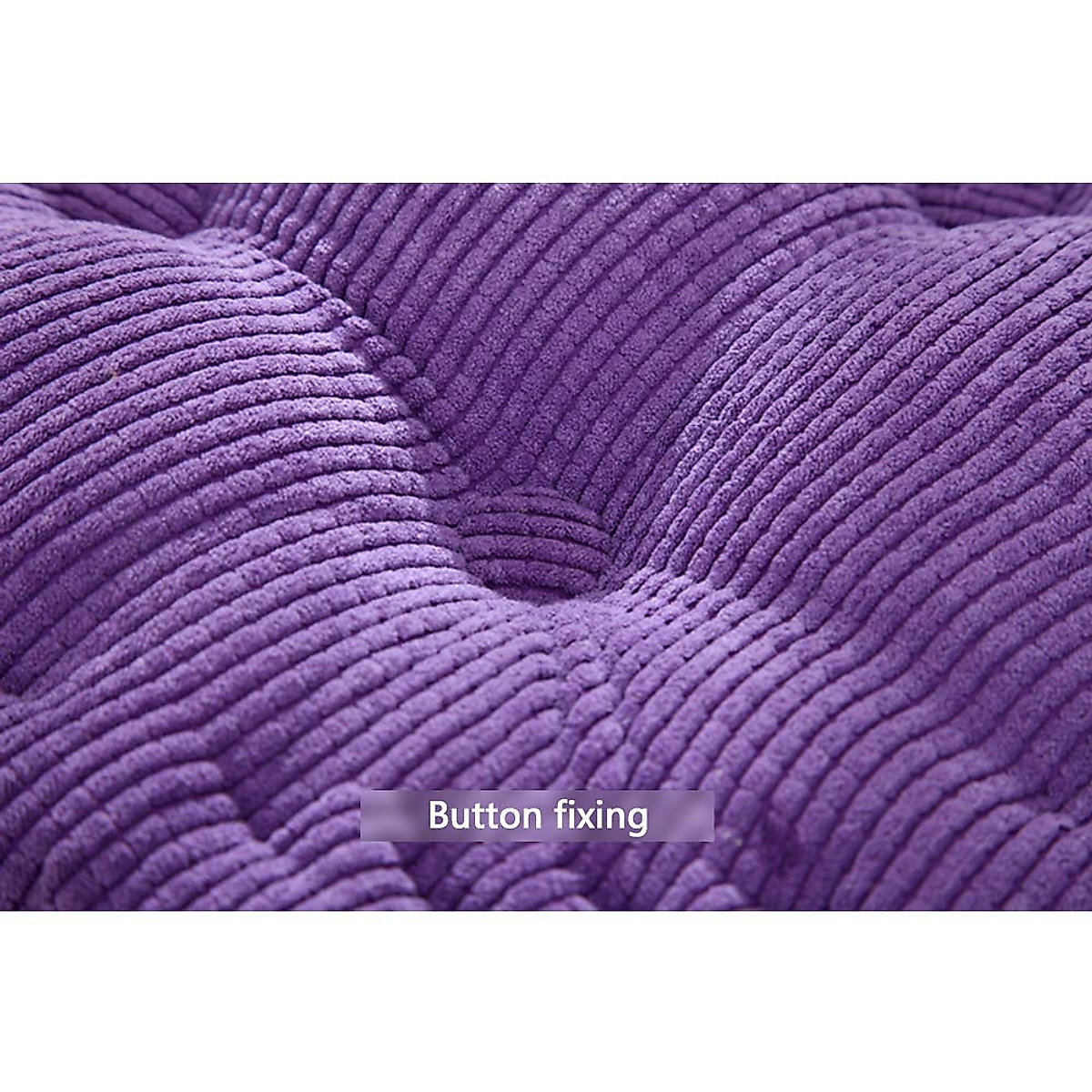 ZXCC Thicken Square Floor Cushion, Nonslip Seat Cushion Corduroy Chair Pads Floor Pillow Booster Seat Pad Mats for Car Outdoor Patio Dining Orthopedic Coccyx Pain-red 45x45cm(18x18inch)