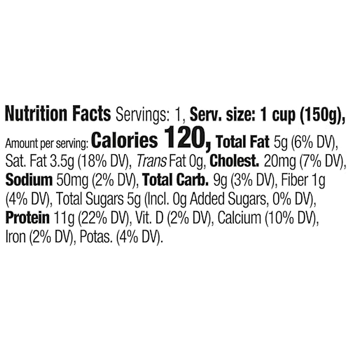 Wallaby Organic Aussie Greek Yogurt, No Sugar Added, Strawberry, 5.3 oz. USDA Organic