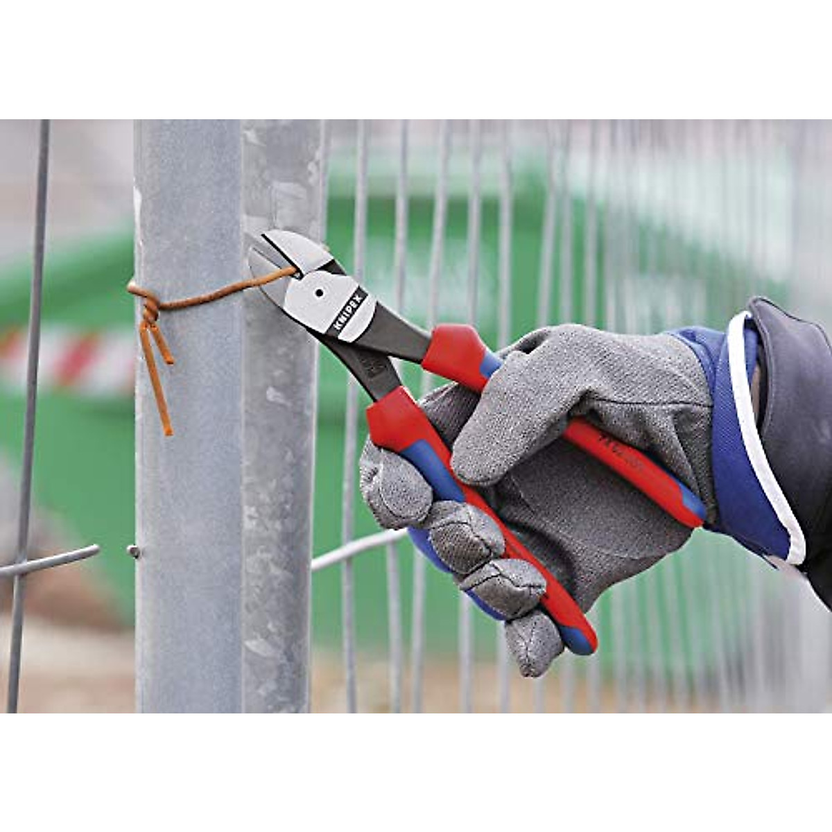 KNIPEX - KPX7402200 Tools - High Leverage Diagonal Cutters, Multi-Component (7402200) 8 inches