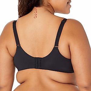 Amazon Essentials Women's Full Coverage Bra, Pack of 2, Black/Soft Petal, 40A