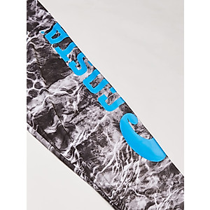 Costa Del Mar Mossy Oak Elements Tech Crew Performance Long Sleeve Shirt, Gray, Large