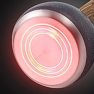 MARSKITOP Tea Kettle Stovetop Whistling Tea Pot for Stove Top, Stainless Steel Tea Kettle Teapot with Wooden Pattern Handle, 2.6 Quart, Gray