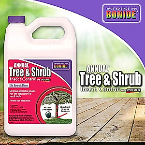 Bonide Annual Tree & Shrub Insect Control with Systemaxx, 128 oz Concentrate, Year Long Protection and Insect Killer